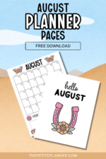 Printable August Bullet Journal (Calendar, Habit Tracker & More!)