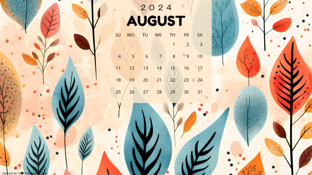 Free August Wallpaper (Desktop)