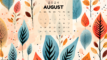 Free August Wallpaper (Desktop)