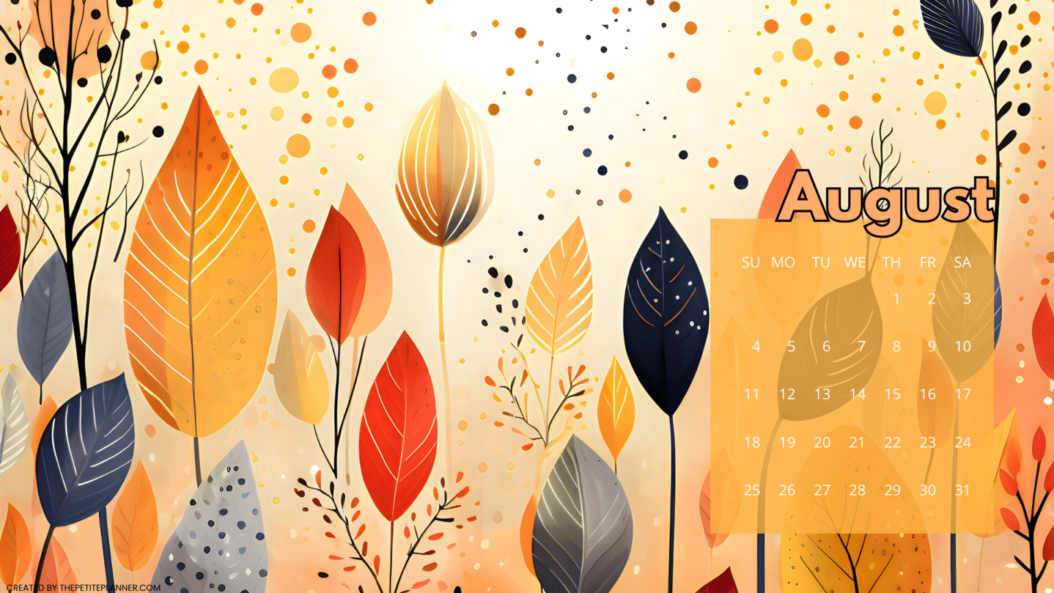 Free August Wallpaper (Desktop)