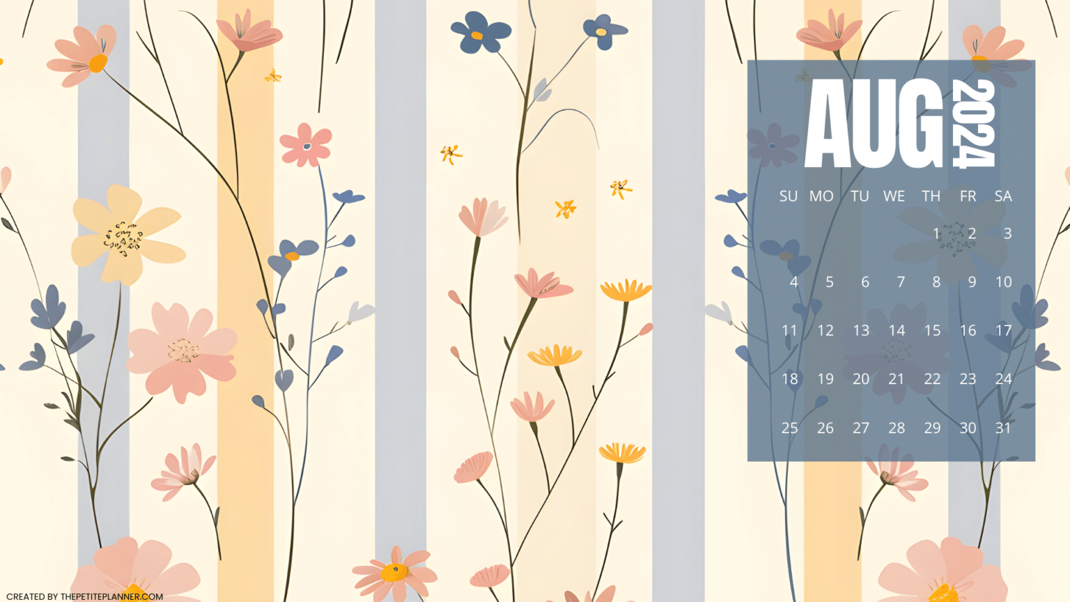 Free August Wallpaper (Desktop)