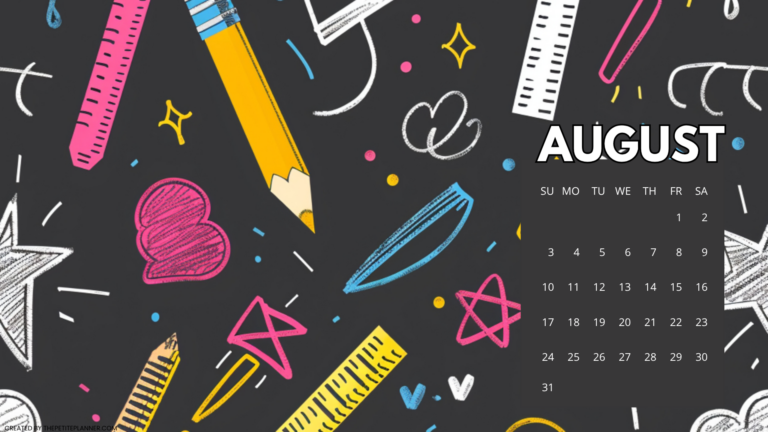 Free August Wallpaper (Desktop)