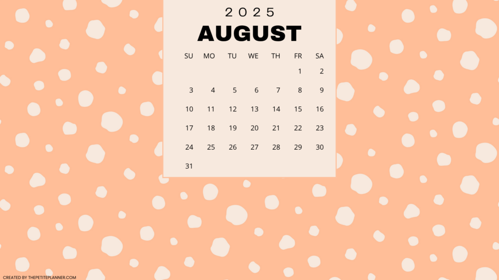 Free August Wallpaper (Desktop)