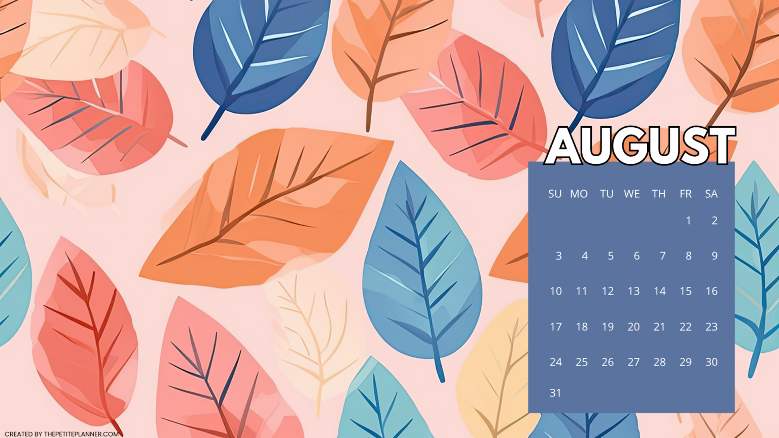 Free August Wallpaper (Desktop)