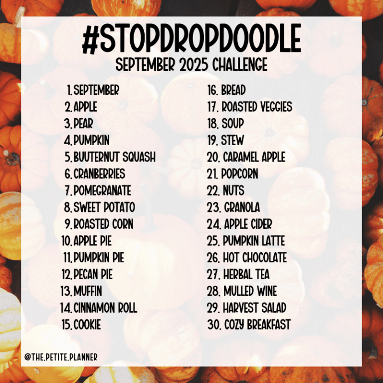 SEPTEMBER Doodle Challenge w/ FREE Printable!