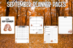 Printable September Planner Pages (Calendar, Habit Tracker)