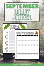 Printable September Planner Pages (Calendar, Habit Tracker)