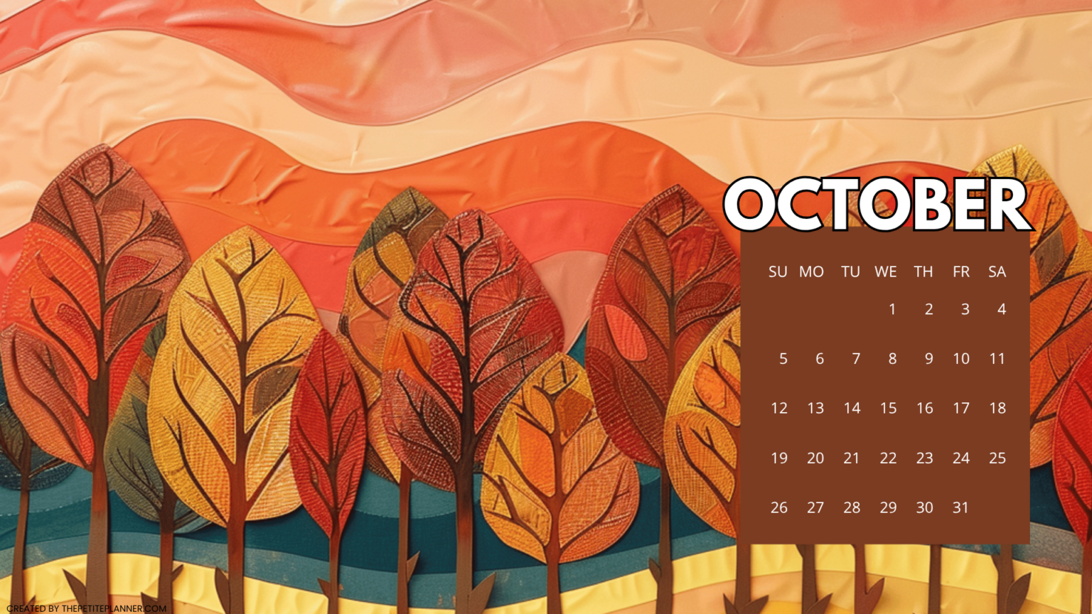 October Desktop Wallpaper (Free Downloads!)