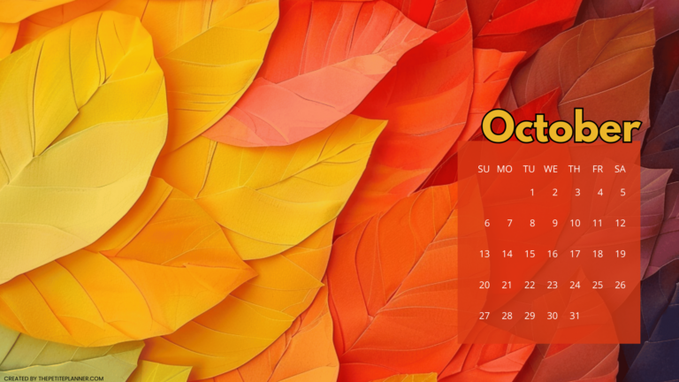 October Desktop Wallpaper (Free Downloads!)