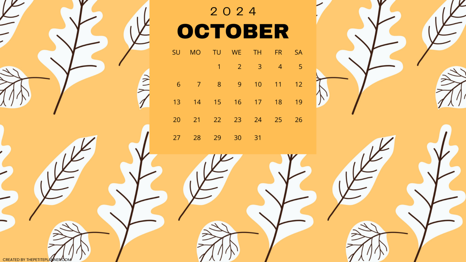 October Desktop Wallpaper (Free Downloads!)