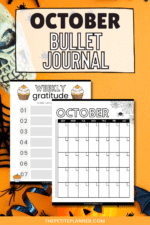 Printable October Planner Pages (Calendar, Habit Tracker)