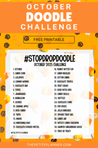 OCTOBER Doodle Challenge w/ FREE Printable!