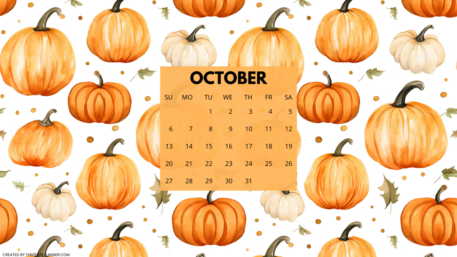 October Desktop Wallpaper (Free Downloads!)