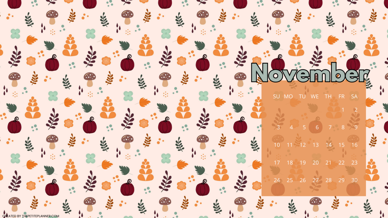 November Wallpaper for Desktop (Free Downloads!)