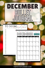 Printable December Planner Pages for the Holidays & Winter