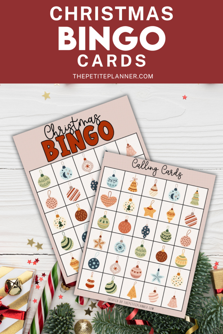 Christmas Bingo Game (30 Different Cards!)