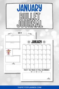 January Planner Pages to Kick Off the New Year!