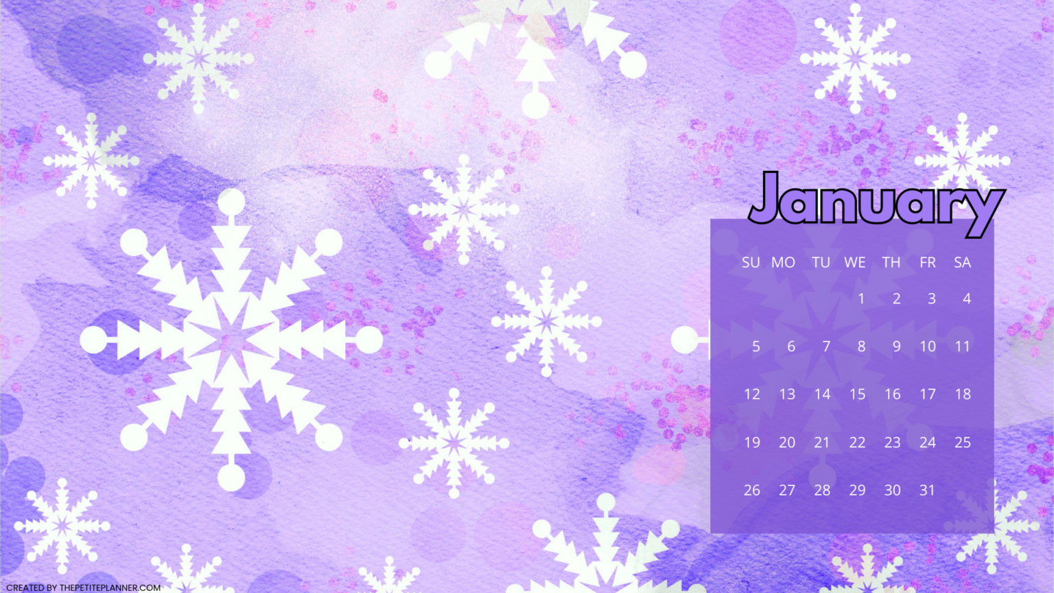 January Desktop Wallpapers for 2025!