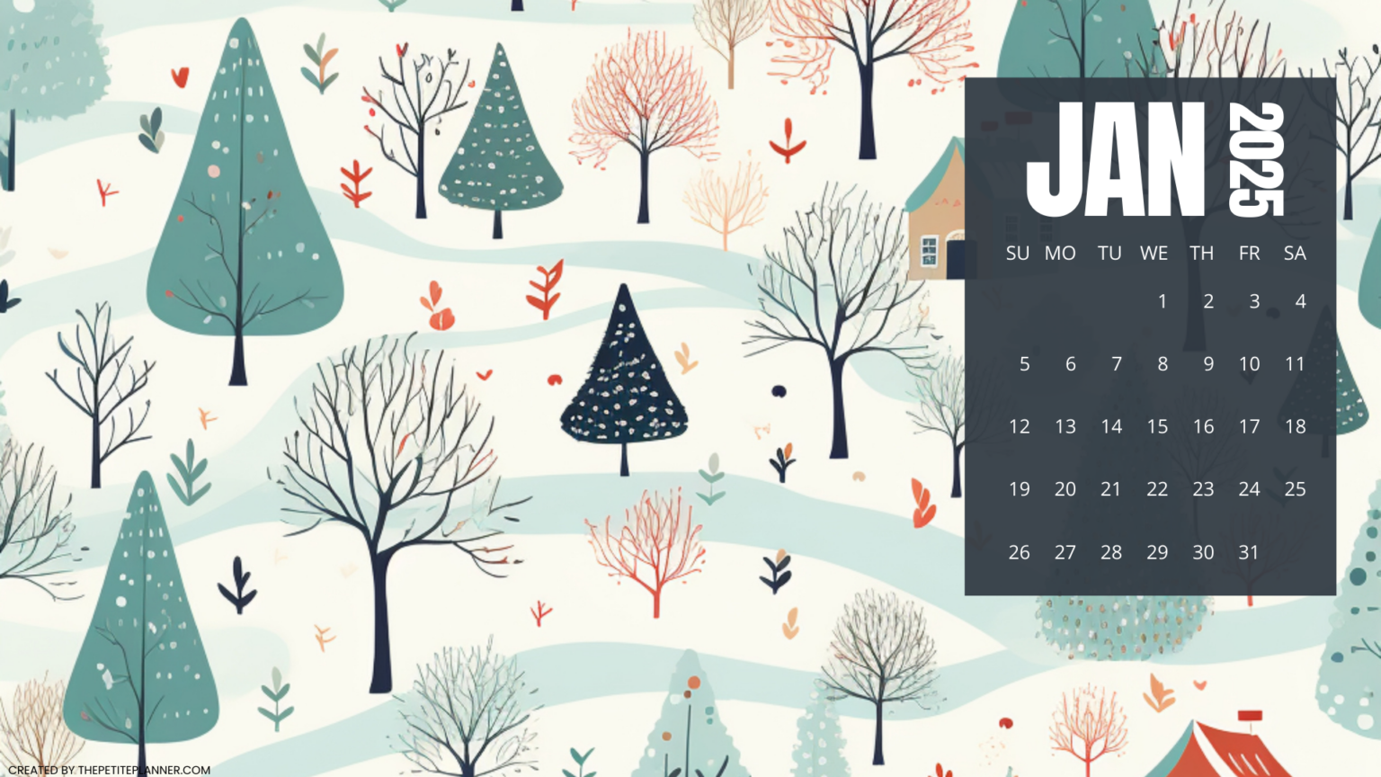 January Desktop Wallpapers for 2025!