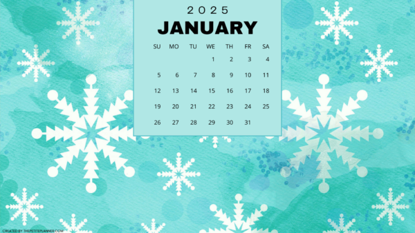 January Desktop Wallpapers for 2025!