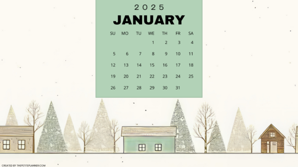 January Desktop Wallpapers for 2025!