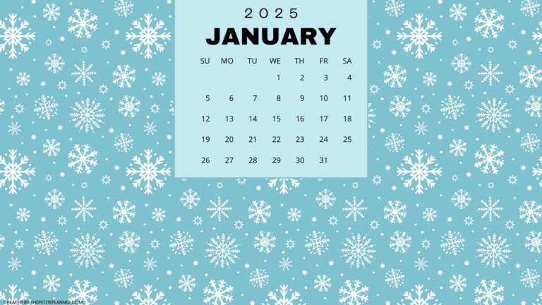 January Desktop Wallpapers for 2025!