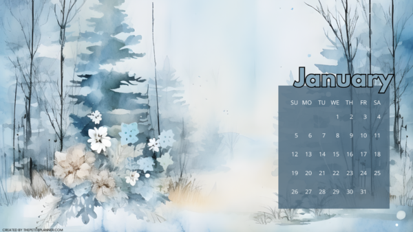January Desktop Wallpapers for 2025!