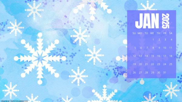 January Desktop Wallpapers for 2025!