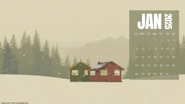 January Desktop Wallpapers for 2025!