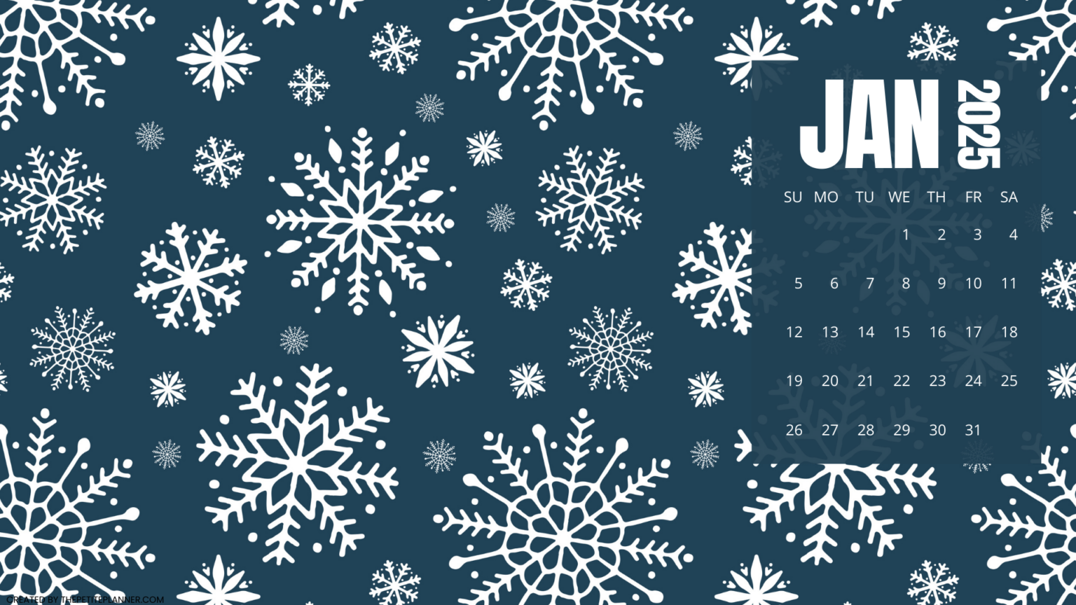 January Desktop Wallpapers for 2025!