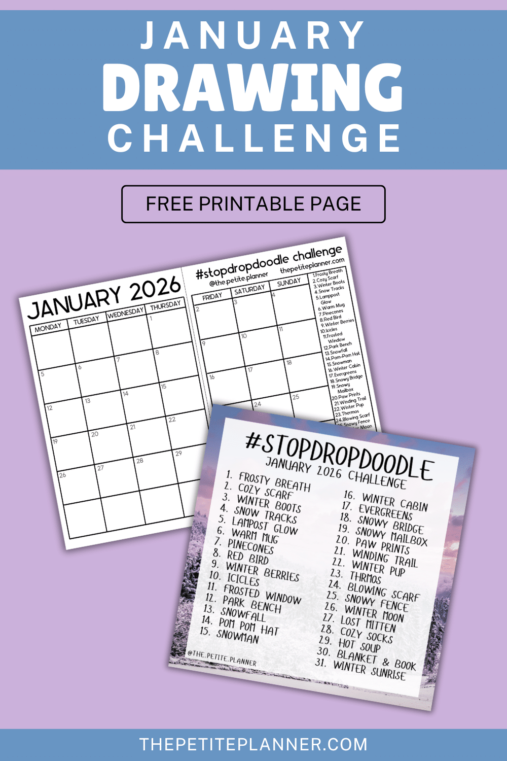 January Doodles Challenge (Updated for 2026!)