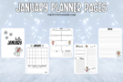 January Planner Pages to Kick Off the New Year!