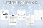 January Planner Pages to Kick Off the New Year!
