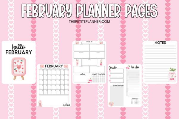 Free February Planner Printables (Calendar, Habit Tracker & More!)