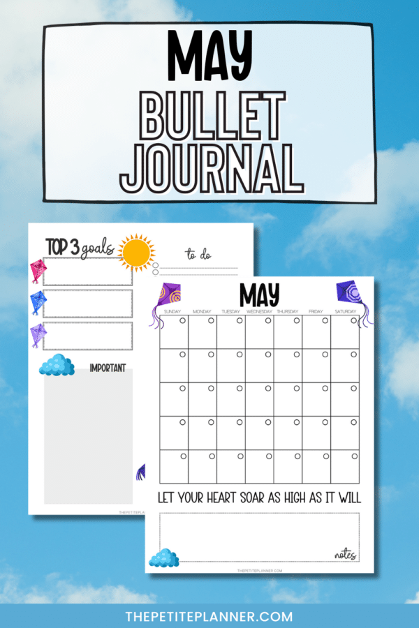Printable May Planner Pages (Calendar, Habit Tracker & More!)