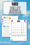 Printable May Planner Pages (Calendar, Habit Tracker & More!)