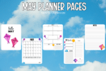 Printable May Planner Pages (Calendar, Habit Tracker & More!)