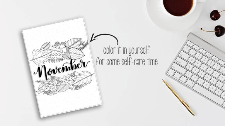 November 2018 Printable Bullet Journal Setup ⋆ The Petite Planner